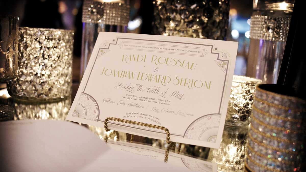 WDSU's Randi Rousseau ties the knot 1920's style