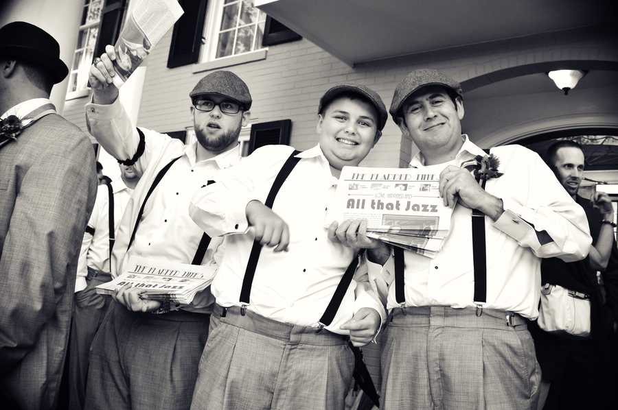 WDSU's Randi Rousseau ties the knot 1920's style