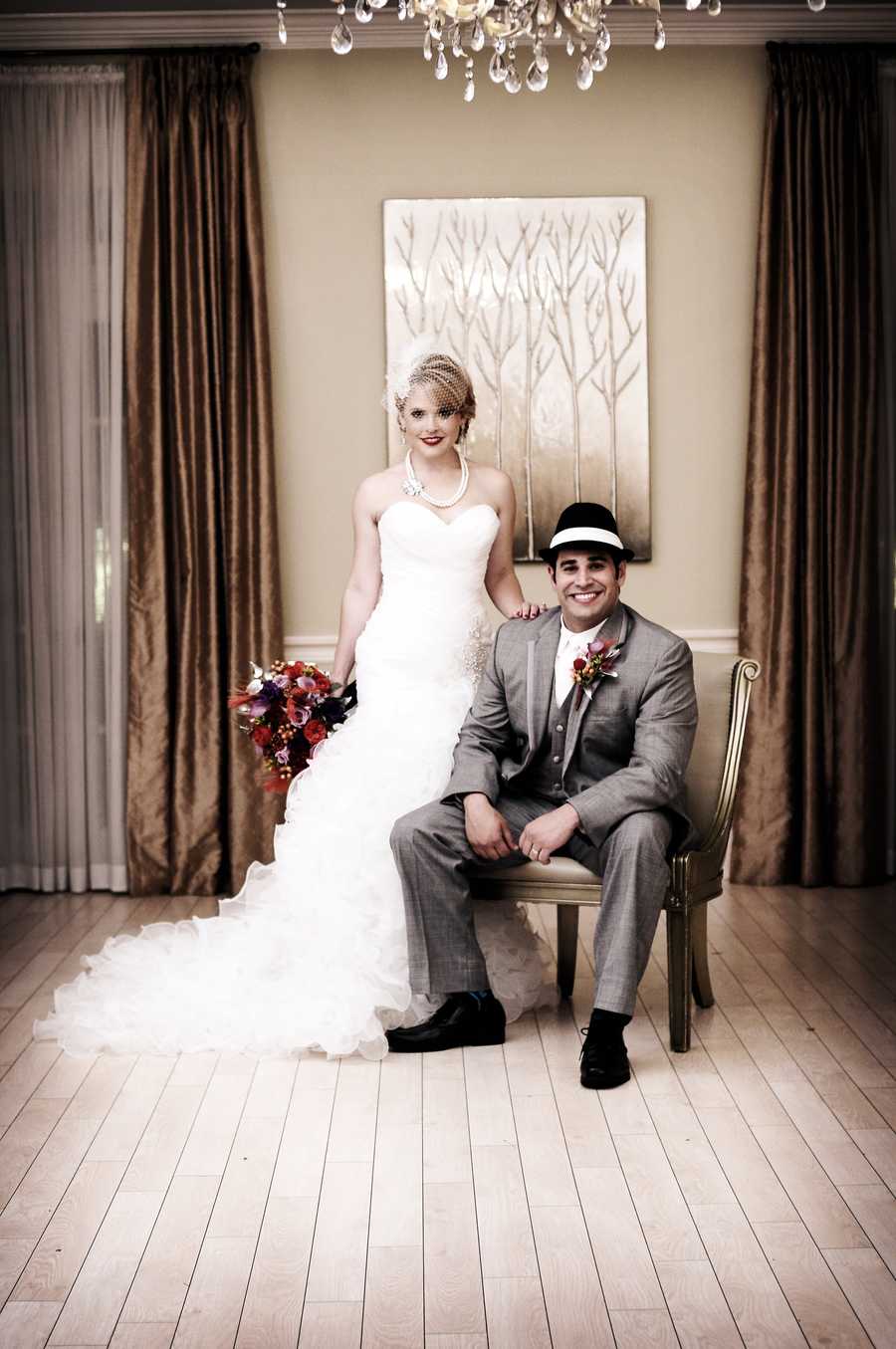 WDSU's Randi Rousseau ties the knot 1920's style