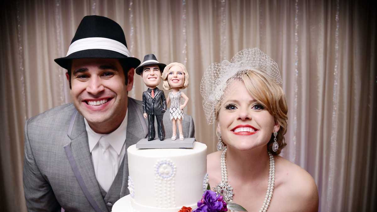 WDSU's Randi Rousseau ties the knot 1920's style