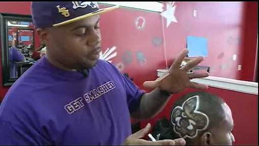 Baton Rouge barber shows LSU pride with artistic Tiger-themed haircuts