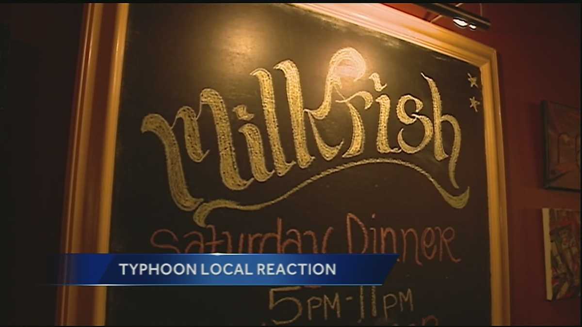 A local restaurant helps typhoon victims