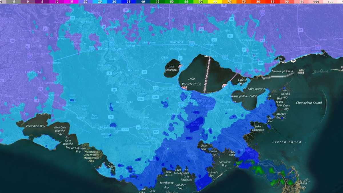 Tues. night/Wed. morning hour-by-hour wind chill map
