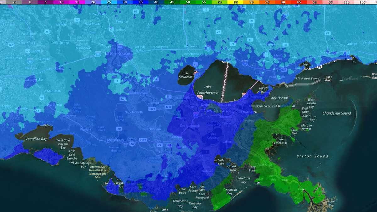 Slideshow: Wed. night/Thurs. morning hour-by-hour wind chill map