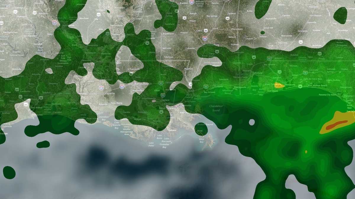 Hour-by-hour radar: Thunderstorms sweep across southeast Louisiana