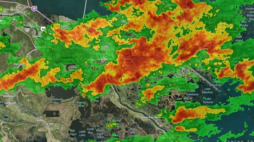 Tornado Warning in effect for Jefferson, Plaquemines parishes until 3:30 p.m.