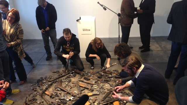 Artist with arms: Recovered guns part of art project in New Orleans