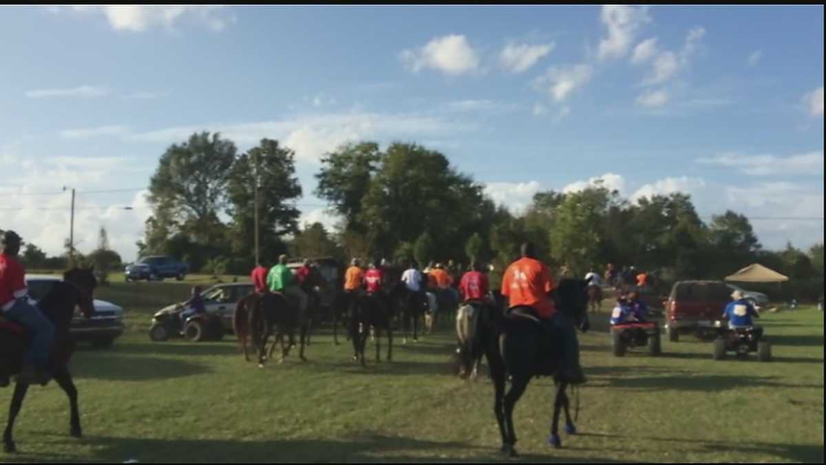 Huge horse ride rally for minority businesses