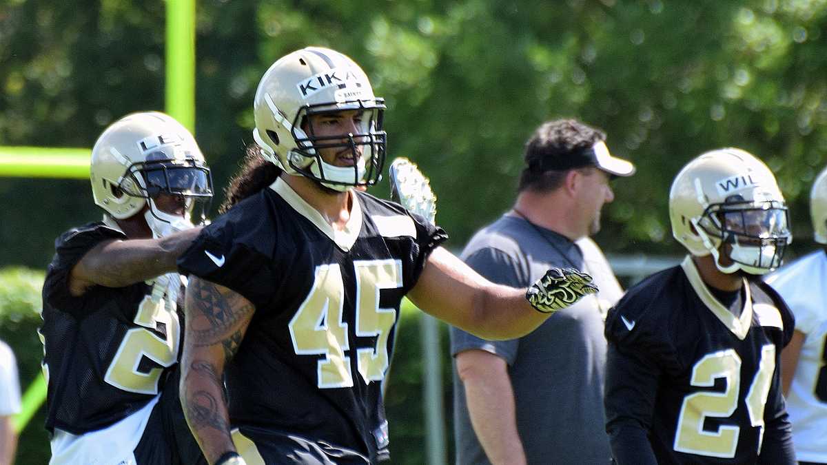 3 Saints linebackers will be out with injuries in game against Titans