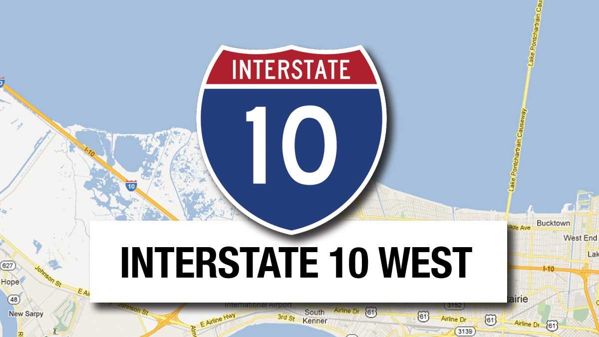 I-10 West Contraflow Maps