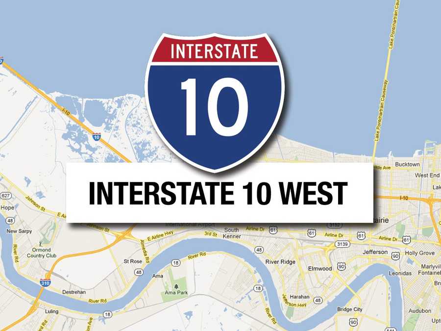 I-10 West Contraflow Maps