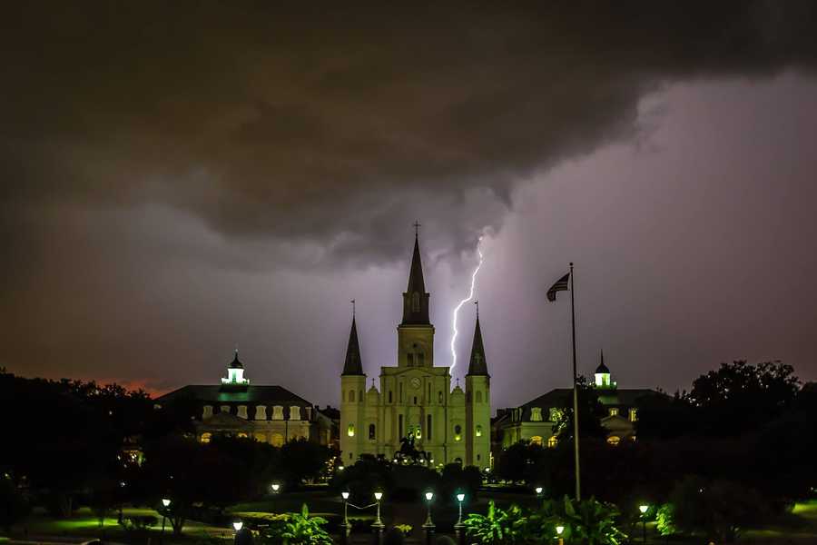 Photos: Lightning show across southeast Louisiana