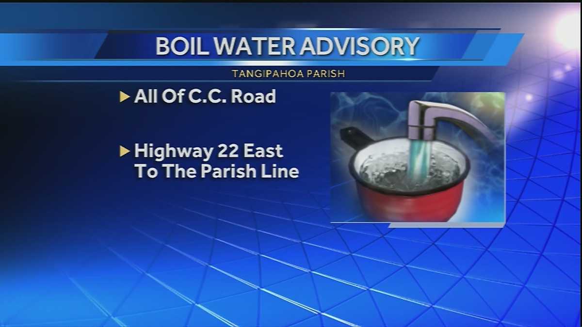Boil-water advisory issued for parts of Tangipahoa Parish