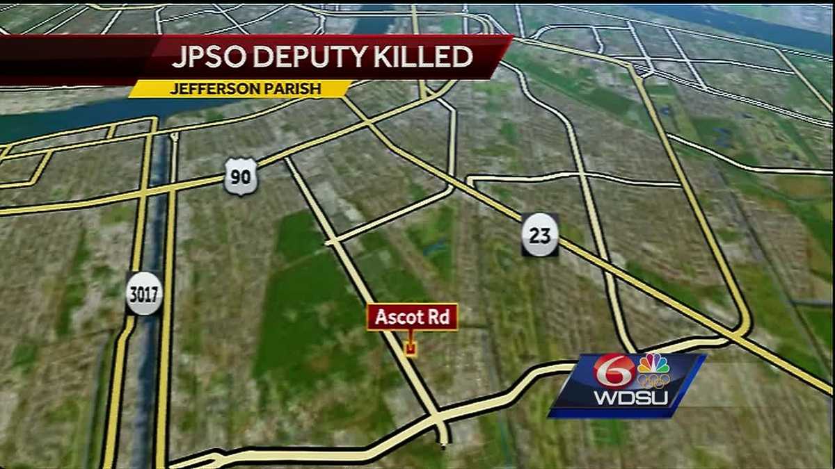 Images: JPSO deputy killed in Harvey; authorities search for suspect