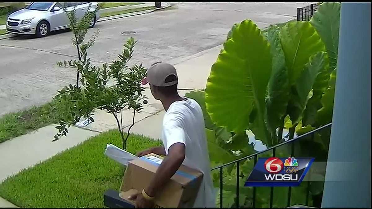 Caught on camera: Neighbor confronts package thief