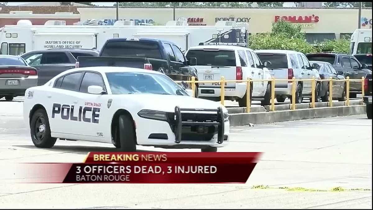 Three officers killed, 1 critically injured in Baton Rouge police shooting