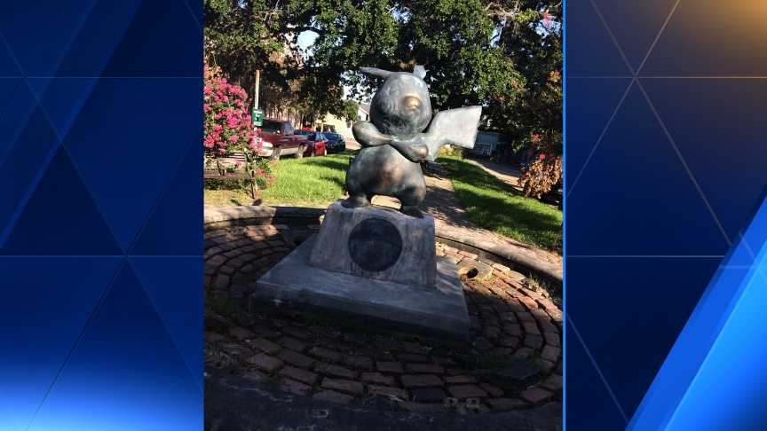 Pikachu statue mysteriously appears at site of Lower Garden District ...
