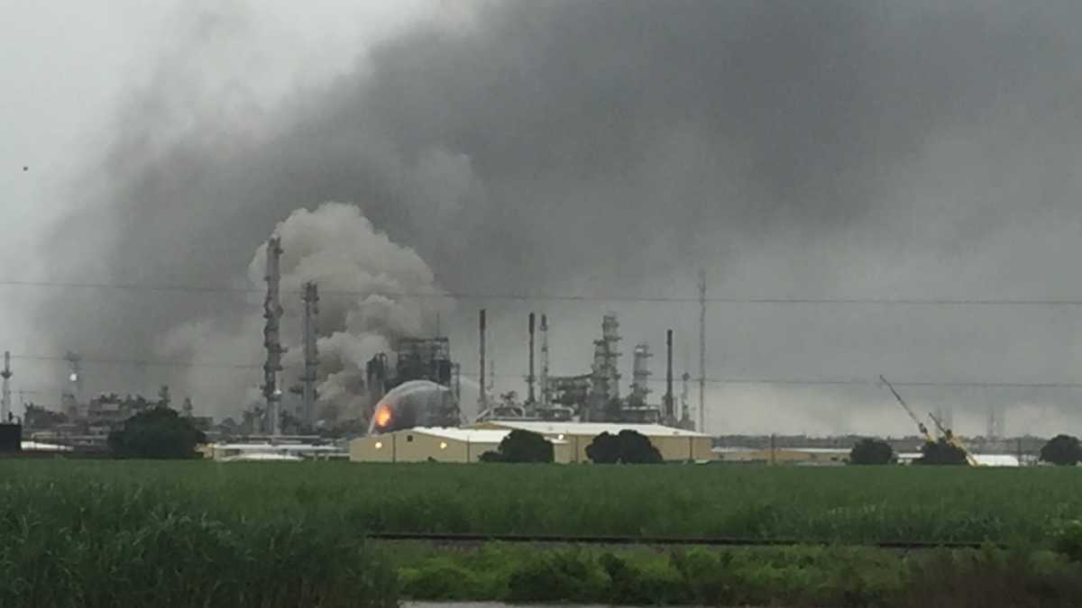 Large fire reported at Motiva plant in St. James Parish