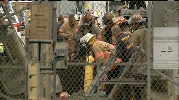 Images: NOFD rescues man after gas line explosion at Entergy Michoud plant