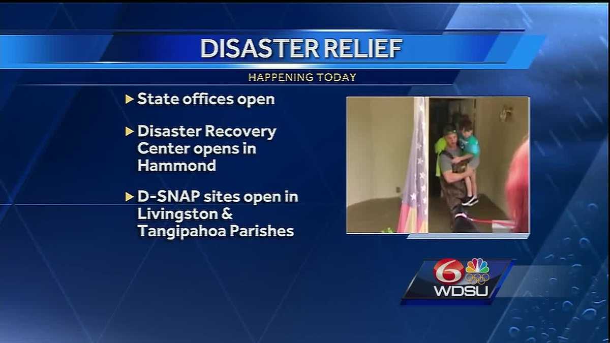 FEMA opens disaster recovery centers to help flood victims in Louisiana