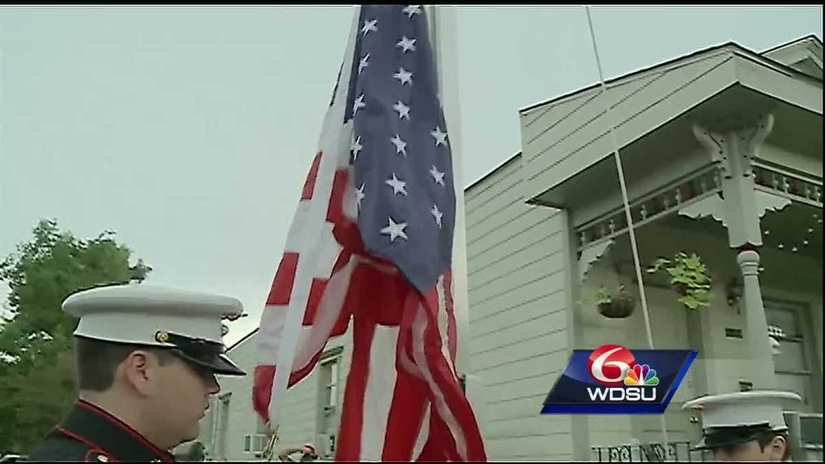 World War II flag monument rededicated on 15-year anniversary of Sept. 11
