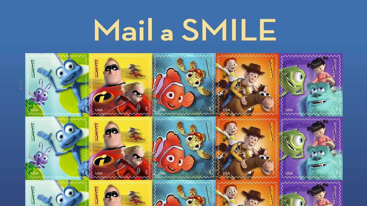 Photos: Disney Pixar character stamps