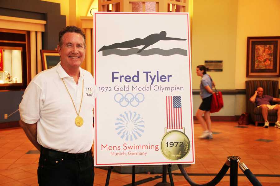 Photos: Olympic medalists celebrate opening ceremonies at WDW Swan and ...