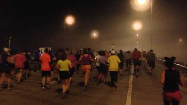 Photos: Meteorologist Eric Burris runs Disney half marathon
