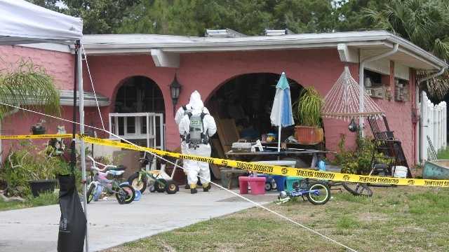 Images: 2 children, 5 adults found in house with active meth lab