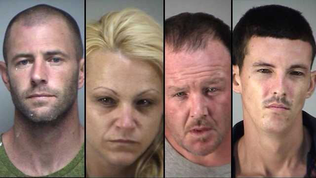 Drug agents raid home, arrest 4 suspects