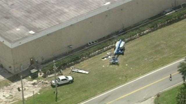 Man burned by power line shock