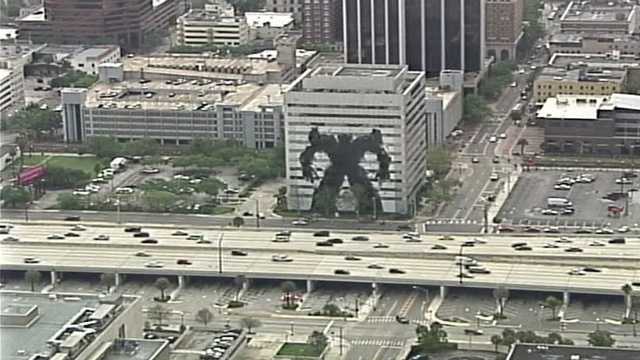 Images: Transformer 'crashes' into downtown building