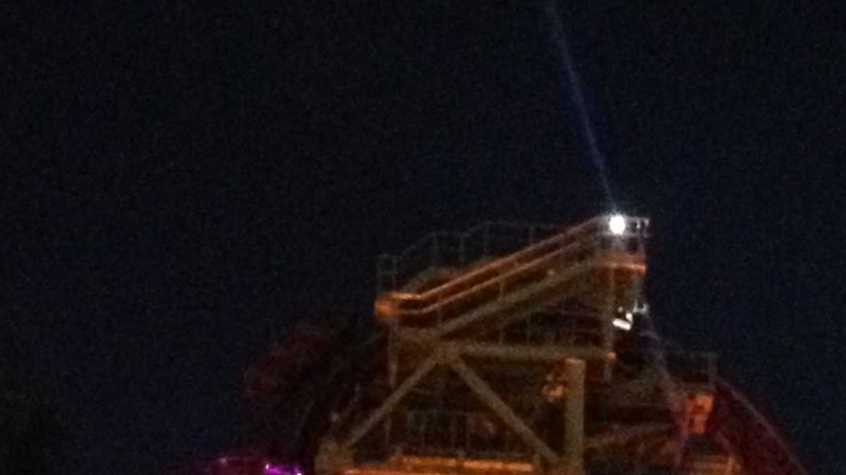Photos: Rip Ride Rockit stuck at Universal