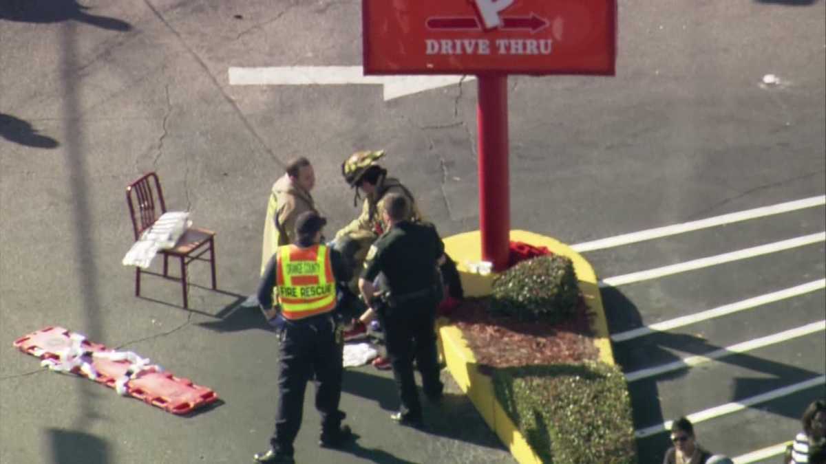 Photos: Vehicle crashes into Popeyes in Orlando