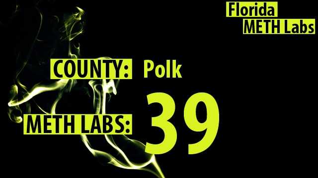 List: Florida counties with most meth labs