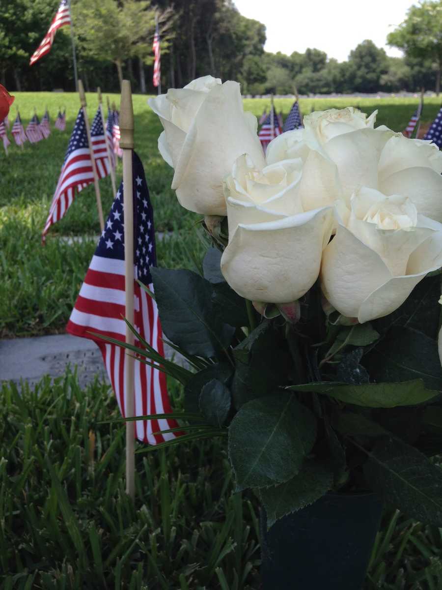 Images: All graves have flags at Florida National Cemetery
