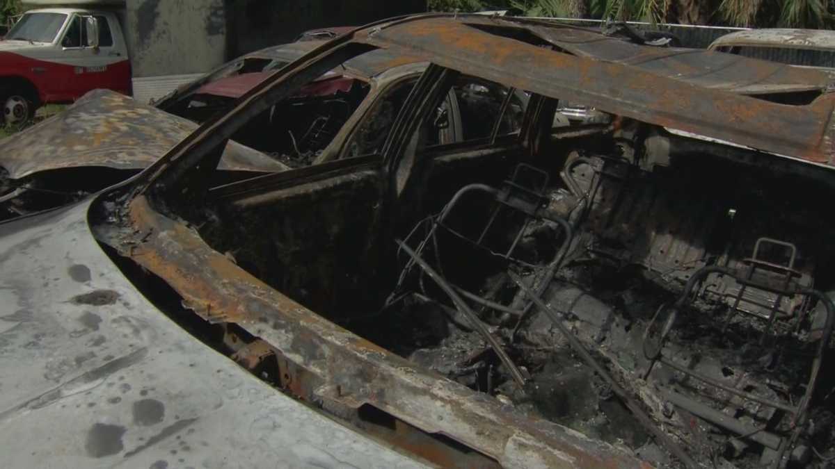 Fire damages 15 cars at impound lot
