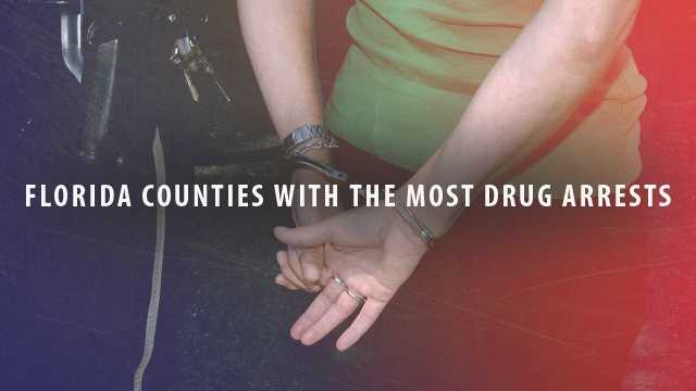 List: 25 Florida counties with the most drug arrests