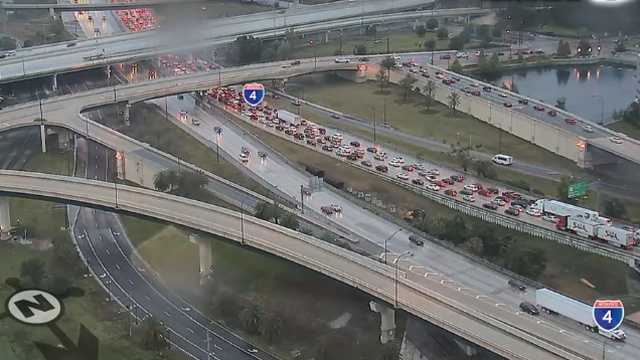 I-4 reopens at SR 408 after crash involving tractor-trailer