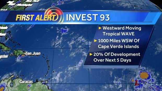 Invest 93 forms in tropics