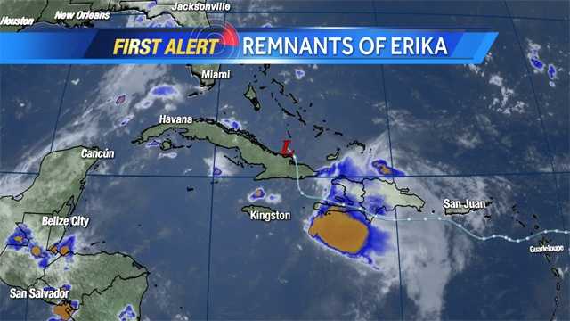 Erika dissipates as tropical cyclone
