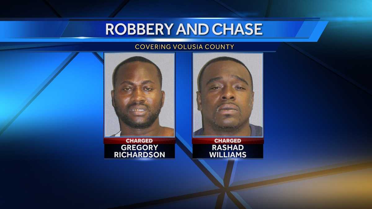 2 men arrested after robbery and chase in Volusia County
