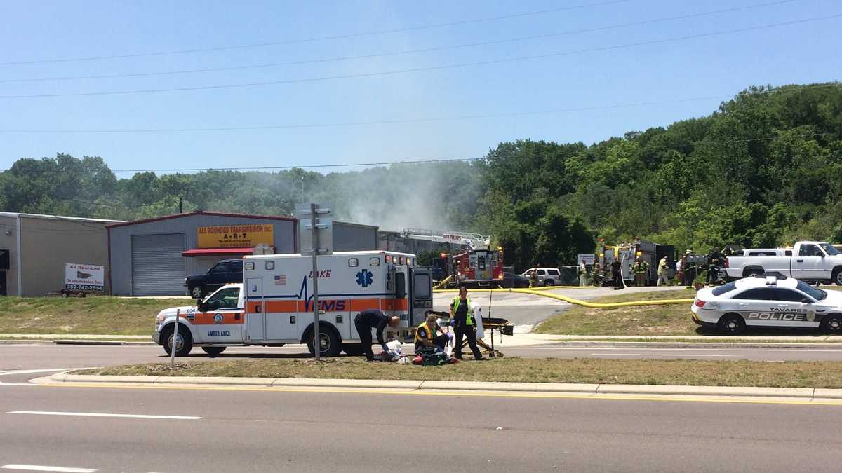 2 people burned in Tavares fire