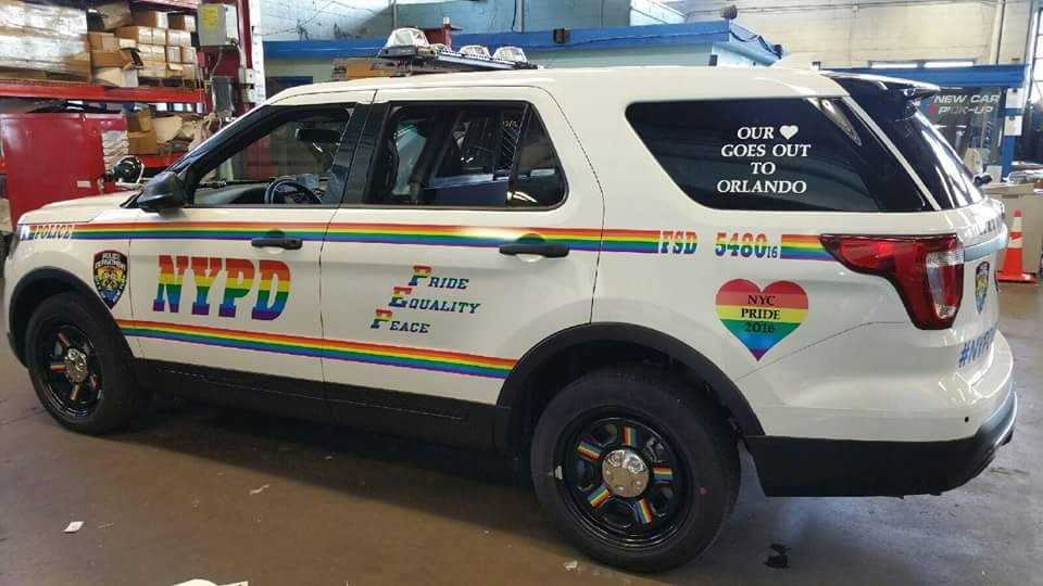 NYPD unveils rainbow cruiser honoring Orlando