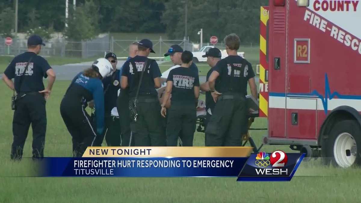 Firefighter suffers head injury after fall at fire station