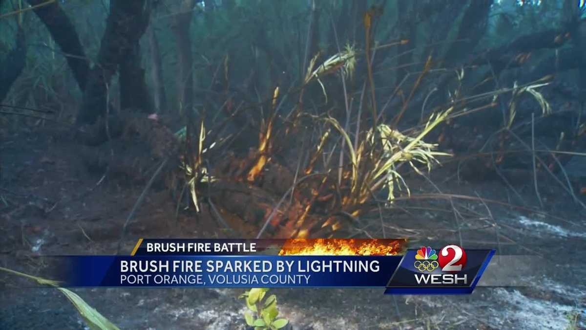 Lightning strikes spark cluster of fires in Port Orange