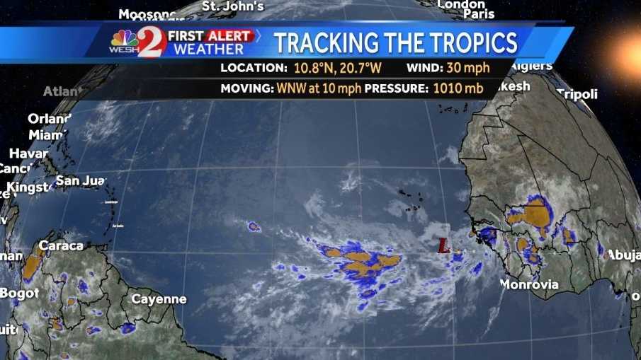Tropical wave off Africa's coast now Invest 96