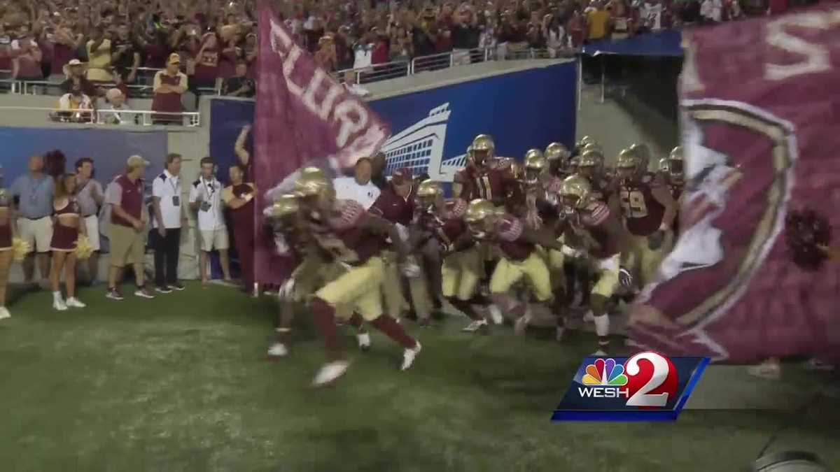 Thousands of fans cheer on FSU at Camping World Stadium