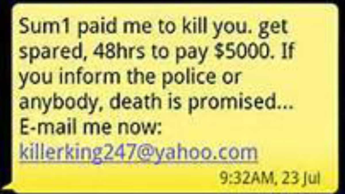 New scam tells victims hit men have been hired to kill them
