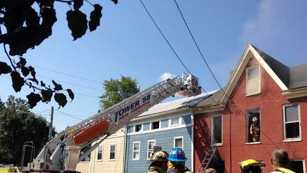 Fire damages York County building